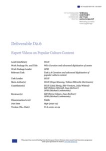 D3.2 Mind Map Visualizing Multimodal Curating – Visual History of the ...